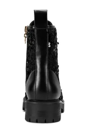 Karl Lagerfeld Paris Marlee Combat Boot - Black