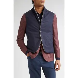 Eleventy Collared Vests For Men