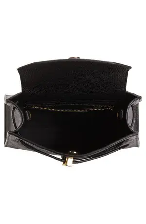 Veronica Beard Dash Leather Top Handle Bag - Black