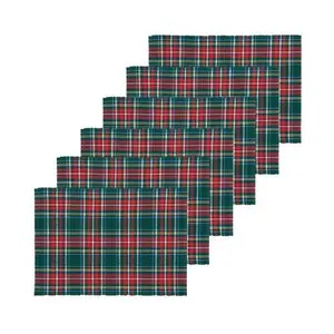 C&F HOME Weston Plaid Placemats Set 6