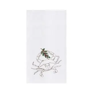 C&F HOME Sea Life Crab Dishtowel - White