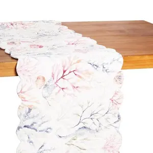 C&F HOME Nori Coral Dining Table Runner