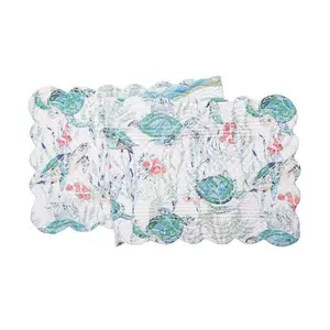 C&F HOME Sea Turtle Cove Table Runner 14" X 51 - Pink