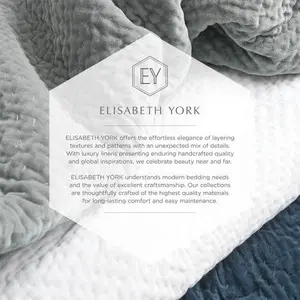 ELISABETH YORK Pia Natural Accent Throw Blanket