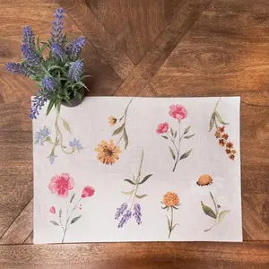 C&F HOME April Showers Placemats Set Of 6 14" X 20