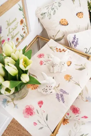 C&F HOME April Showers Placemats Set Of 6 14" X 20