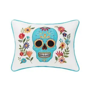 C&F HOME Aqua Sugar Colorful Accent Pillow 12" X 24 - Blue