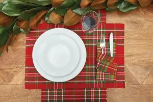 C&F HOME Jonah Plaid Placemats Set Of 6