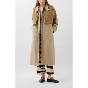 SCALPERS Trench Coat With Removable Gilet