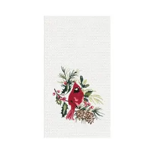 C&F HOME Male Cardinal Botanical Towel - Green