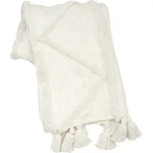 C&F HOME Tufted Throws - Off-white