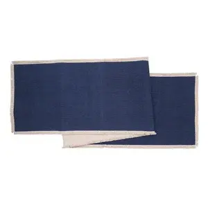 C&F HOME Fringed Vintage Indigo Table Runner 14" X 72 - Blue