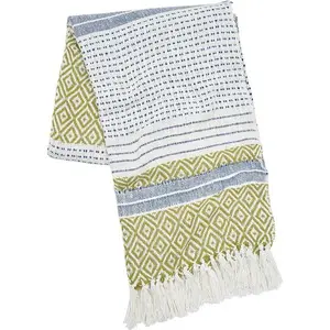 CAROL & FRANK Berkley Citron 50" X 60" Throw Blanket - Green