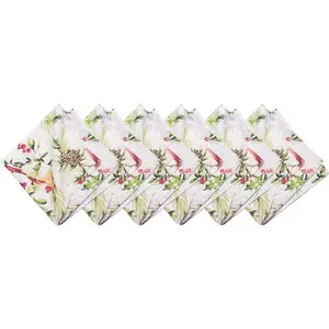C&F HOME Ruby Cardinal Napkins - Yellow