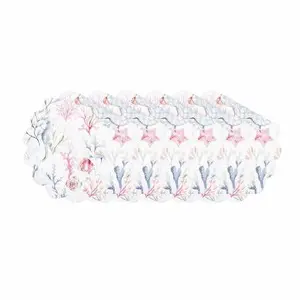 C&F HOME Nori Coral Round Placemats Set Of 6 - Blue