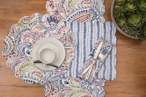 C&F HOME Payton Paisley Table Runner 14" X 51
