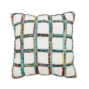 CAROL & FRANK Mimi Winter Woven Throw Pillow - Blue