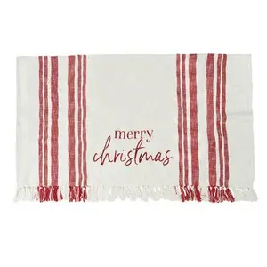 CAROL & FRANK Morgan Christmas Throw - White