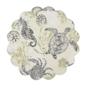 C&F HOME Cannon Beach Round Placemats Set Of 6