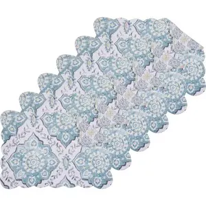 C&F HOME Harlan Placemats Set Of 6 - Blue