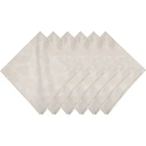 C&F HOME Warm Harvest Leaves Napkins Set Of 6 - Beige