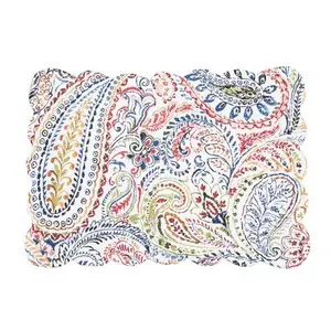 C&F HOME Payton Paisley Placemats Set Of 6 13" X 19