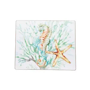 C&F HOME Chandler Cove Coastal Hardboard Placemats - Blue