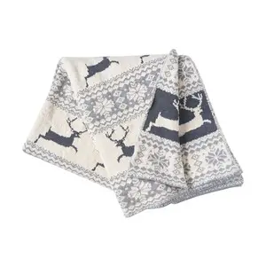 C&F HOME Deer Throws - Grey