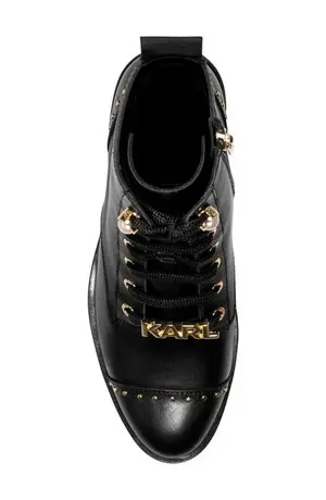 Karl Lagerfeld Paris Prue Combat Boot