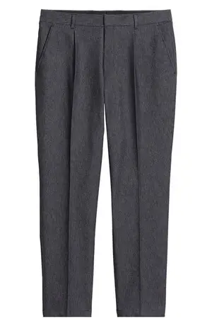 BOSS Perin Pleated Cotton & Virgin Wool Pants