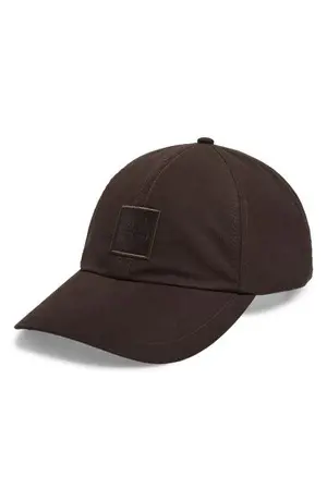 Stone Island Compass Logo Patch Baseball Cap - V0070 Dark Brown