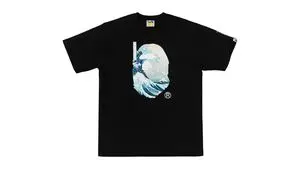 A BATHING APE X Ukiyoe Ape Head I Tee Shirt - Black