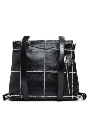 Desigual Convertible Check Backpack