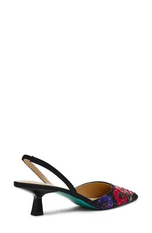 Betsey Johnson Opal Rhinestone Slingback Pumps