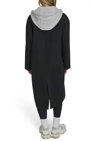Champion Topcoat With Removable Hooded Bib - Black