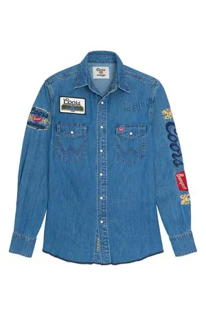 Wrangler Coors Patch Denim Shirt