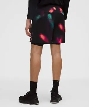 Lululemon Ventilated Tennis Short - Night Burst Black Multi