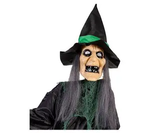 EVERGREEN Motion Activated Led Floating Witch W Ith Broom