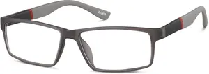 Zenni Zenni Rectangle Full Rim Eyeglasses Dark Gray