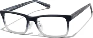 Zenni Rectangle Full Rim Frame Eyeglasses - Gray Gradient