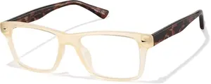 Zenni Rectangle Full Rim Frame Eyeglasses - Yellow