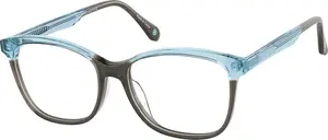 Zenni Vintage Rectangle Full Rim Frame - Gray