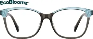 Zenni Vintage Rectangle Full Rim Frame - Gray