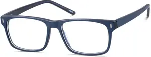 Zenni Rectangle Full Rim Eyeglasses - Blue