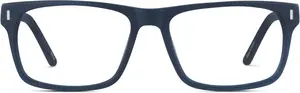 Zenni Rectangle Full Rim Eyeglasses - Blue