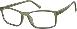 Zenni Zenni Rectangle Full Rim Eyeglasses Olive