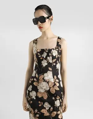 Dolce & Gabbana Rose- Brocade Dress