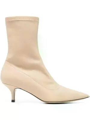 P.a.r.o.s.h Pointed-toe Sock Boots - Neutrals