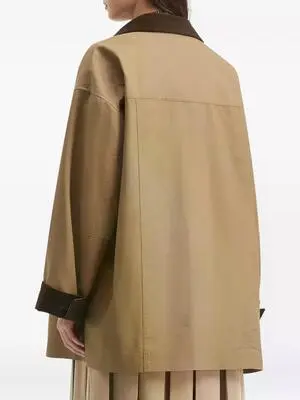 B+AB Corduroy-collar Cotton Coat