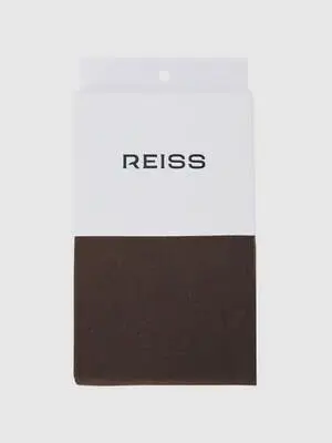REISS Daniella 80 Denier Tights - Chocolate